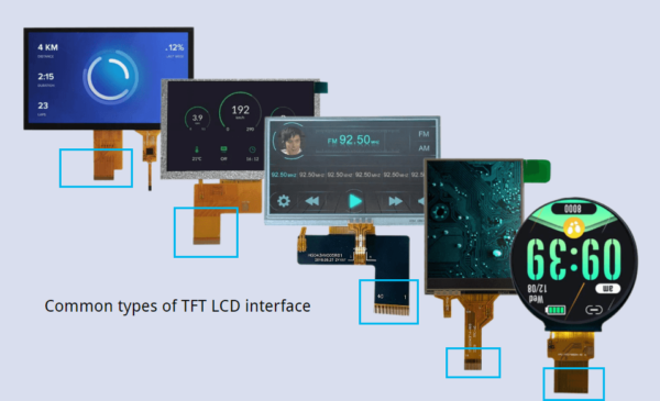 Common Types of TFT LCD Interface | Hongguang Display